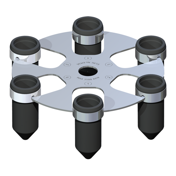 Rotor 6M.06 6 x 50ml Conical Test Tubes for CM-7S / CM-6M – ELMI North ...